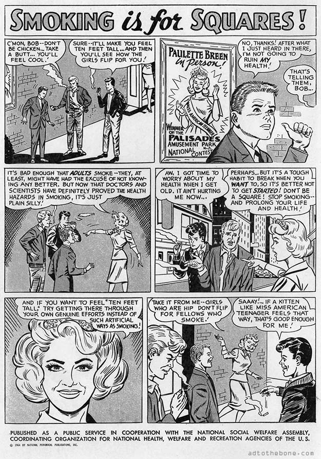 Smoking is for Squares! - Clayton Hove's Ad to the Bone